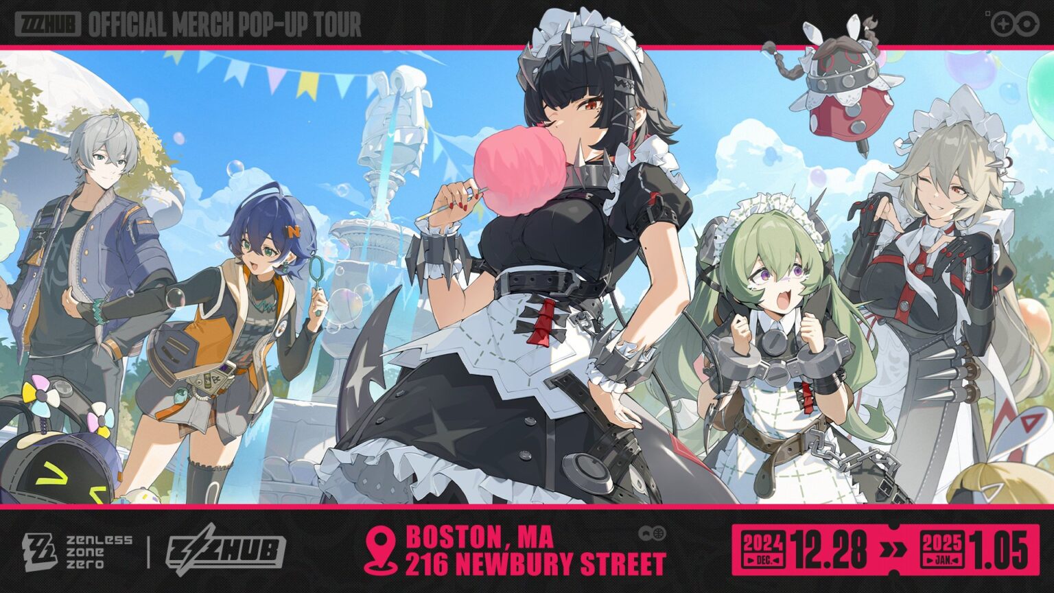 『ゼンゼロ』の公式グッズ ポップアップストア「ZZZ Hub」が2024年12月28日から北米で開催決定！ | 原神等のグッズ販売情報【非公式】